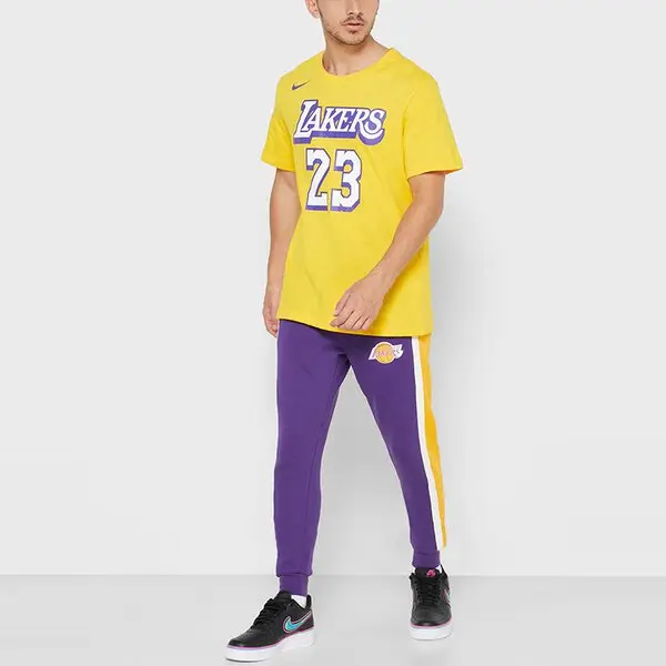 Nike Nba Lakers Lebron James "23" T-shirt - Yellow