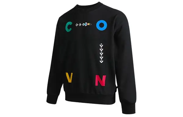 CONVERSE Crew Neck Sweatshirt With Contrast Letter Print