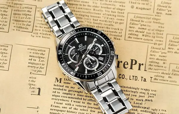 Casio Edifice Stainless Steel Analog Watch