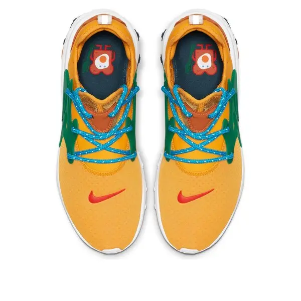 Nike React Presto 'university Gold' Athletic Sneakers - Orangegreen