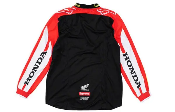 Supreme Fw19 Week 6 X Honda X Fox Racing Moto Jersey Top - Black