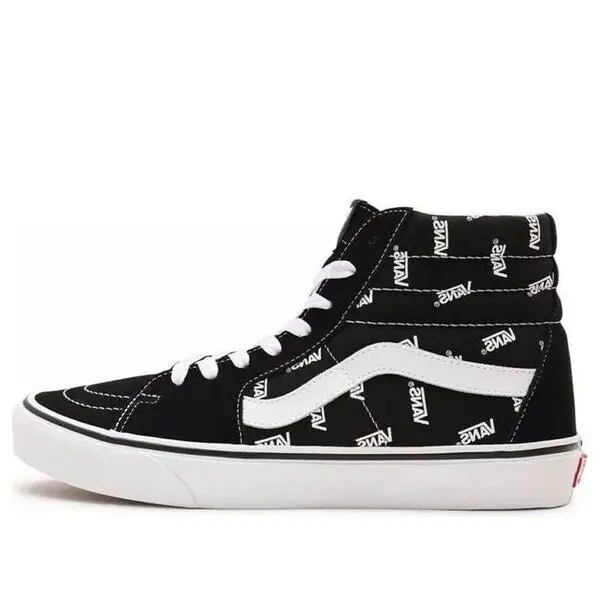VANS Sk8-hi Allover Logo High Top Sneakers - Black
