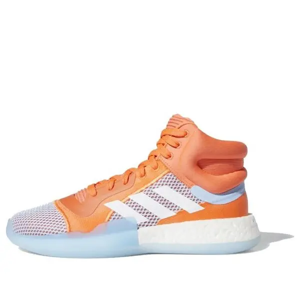 Adidas Marquee Boost High Top Sneakers - Orange/blue