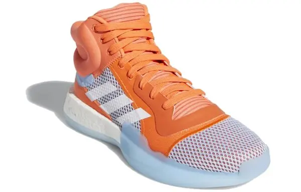 Adidas Marquee Boost High Top Sneakers - Orange/blue