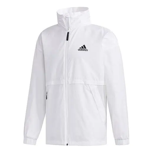 Adidas Outdoor Sports Jacket With Hood - White