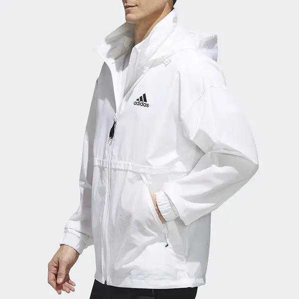 Adidas Outdoor Sports Jacket With Hood - White