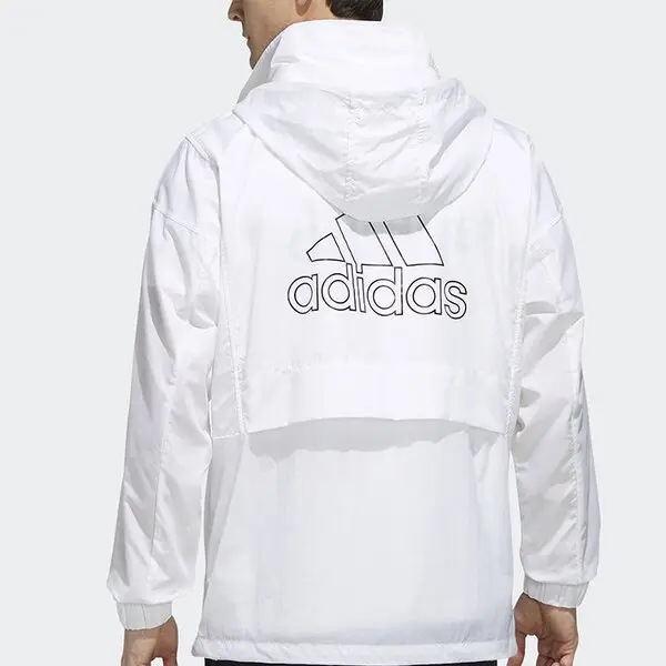 Adidas Outdoor Sports Jacket With Hood - White