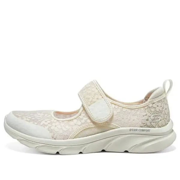 Sketchers D'lux Comfort Mary Jane Sneakers - White