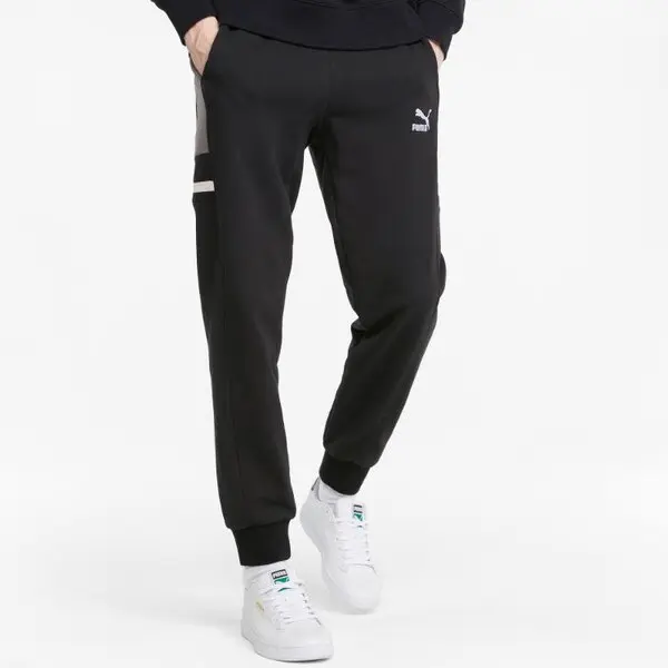 PUMA Logo Tape Pants - Black