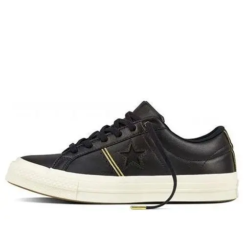 CONVERSE One Star Leather Low Top Sneakers - Black/gold
