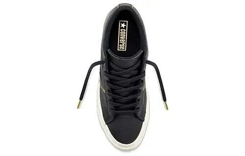 CONVERSE One Star Leather Low Top Sneakers - Black/gold
