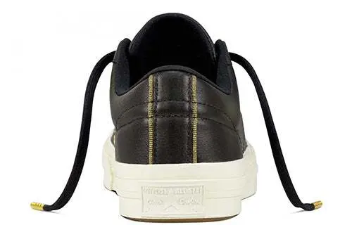 CONVERSE One Star Leather Low Top Sneakers - Black/gold