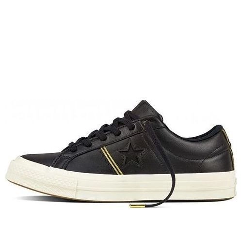 CONVERSE One Star Leather Low Top Sneakers - Black/gold