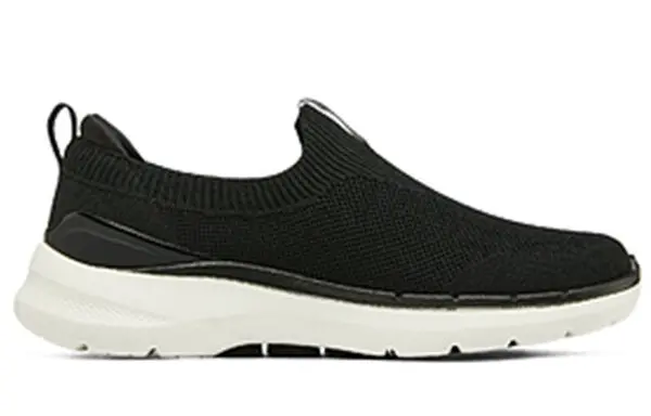 Sketchers Go Walk 6 Warnock Slip-on Athletic Shoes - Black
