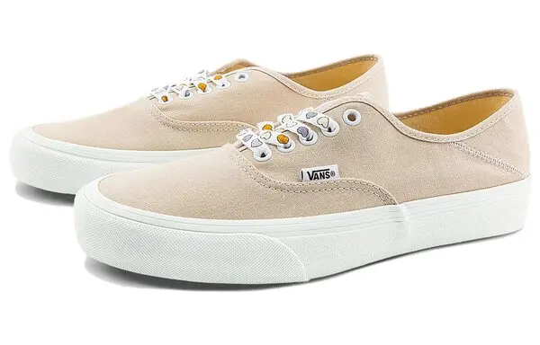 VANS Authentic Vr3 Casual Lace Up Sneakers - Beige/white