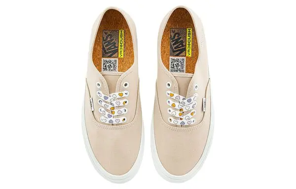 VANS Authentic Vr3 Casual Lace Up Sneakers - Beige/white