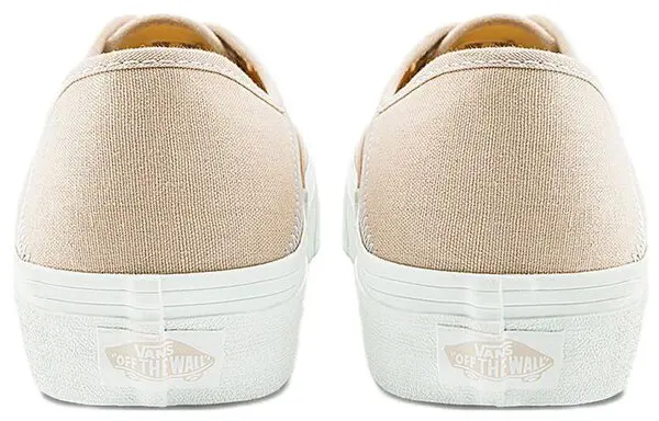 VANS Authentic Vr3 Casual Lace Up Sneakers - Beige/white