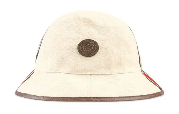 Gucci Canvas Fedora Hat With Web Stripe
