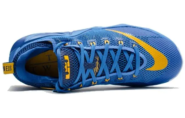 Nike Lebron 12 Low "entourage" Athletic Sneakers - Blue/yellow