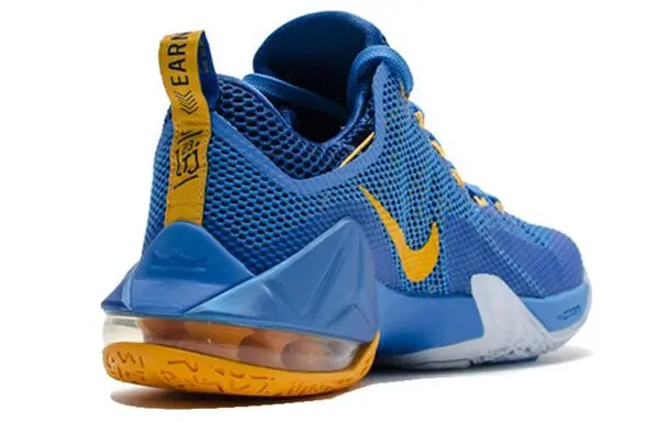 Nike Lebron 12 Low "entourage" Athletic Sneakers - Blue/yellow