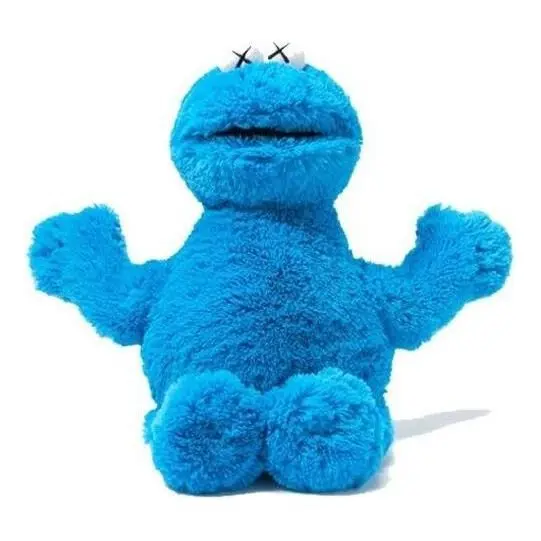 Uniqlo Kaws X Sesame Street Cookie Monster Plush - Multi-color