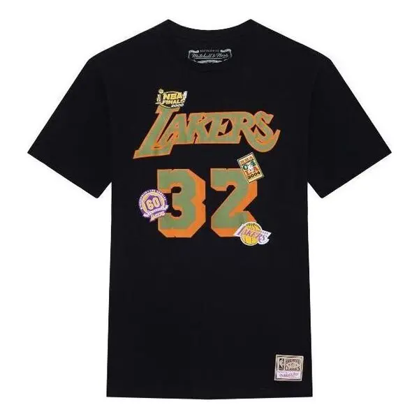 Mitchell & Ness X Nba Los Angeles Lakers Script T-shirt 'magic Johnson 32
