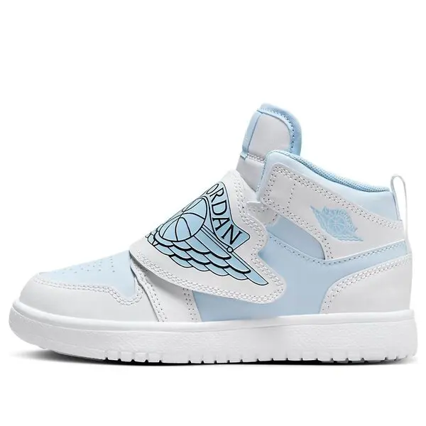 JORDAN 1 Mid Sneakers - White/blue
