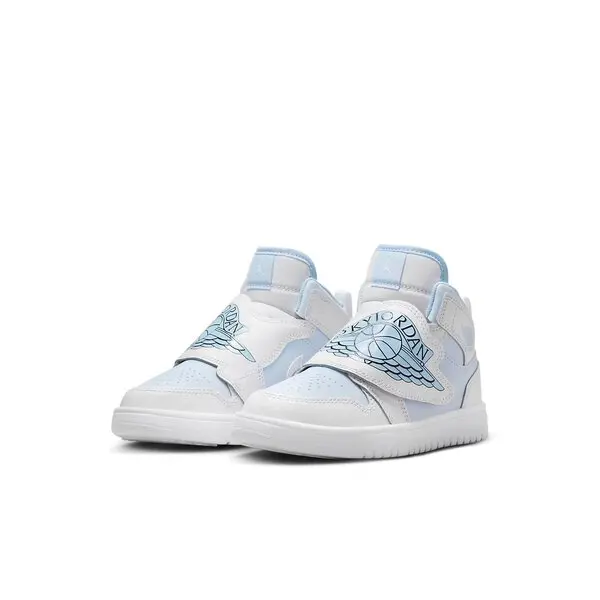JORDAN 1 Mid Sneakers - White/blue