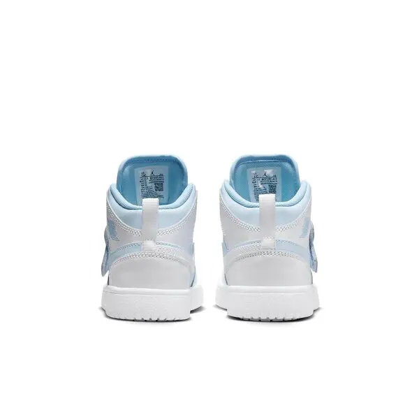 JORDAN 1 Mid Sneakers - White/blue