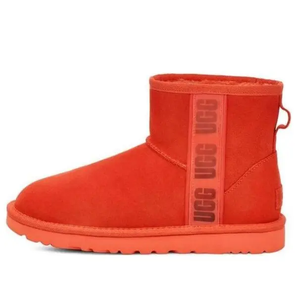 UGG Classic Mini Ii Boot With Side Logo Detailing - Orange