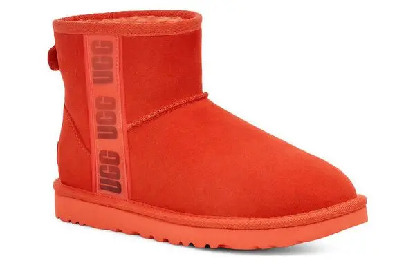 UGG Classic Mini Ii Boot With Side Logo Detailing - Orange