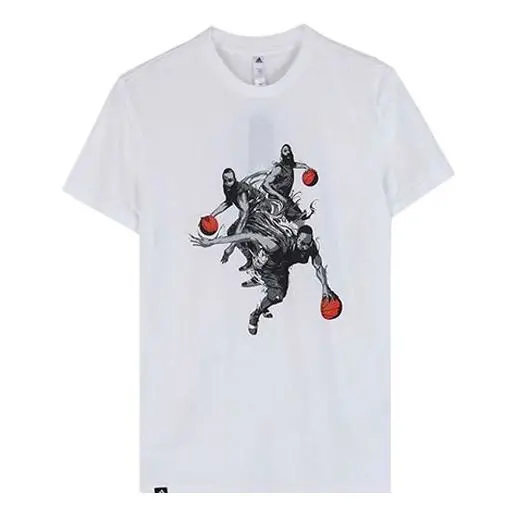 Adidas Harden Mvmt Gu Printed Tee - White