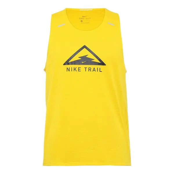 Nike Dri-fit Running Vest - Yellow