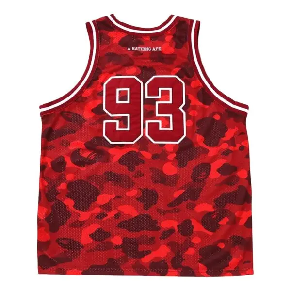 A BATHING APE Color Camo Jersey - Red