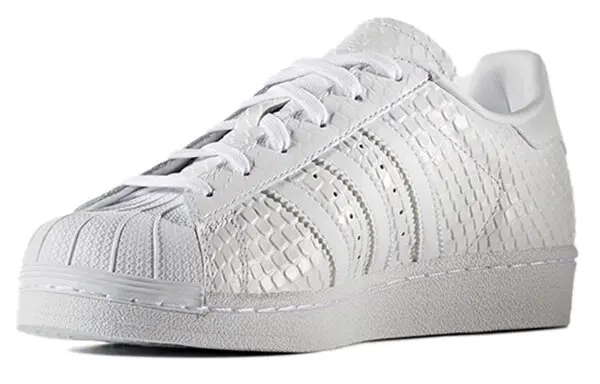 Adidas Superstar W White Croc Effect Sneakers