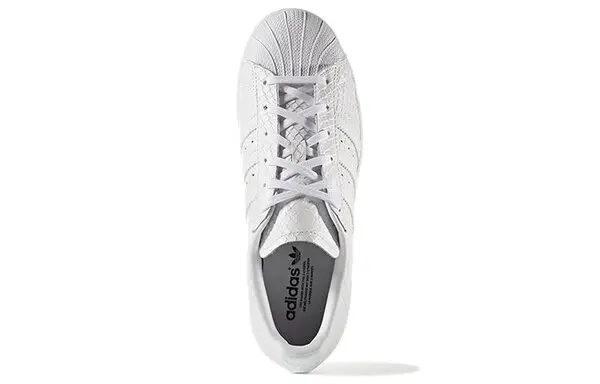 Adidas Superstar W White Croc Effect Sneakers
