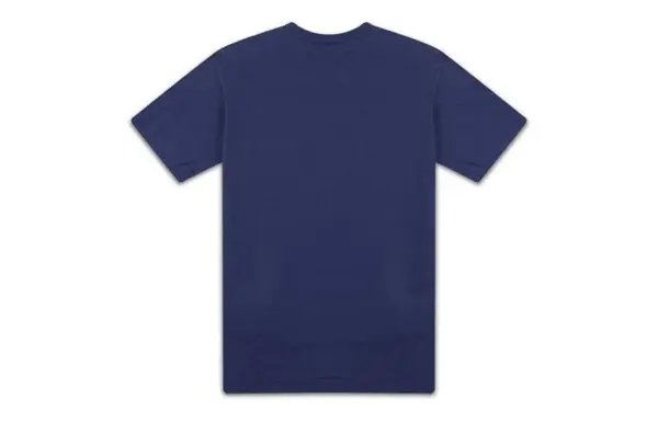 Play Comme Des Garcon White Heart Shape Logo Short Sleeve Tee 'navy