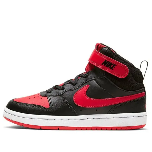 Nike Court Borough Mid 2 Velcro Sneakers - Black