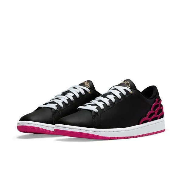 JORDAN 1 Centre Court Low Top Sneakers - Black/pink