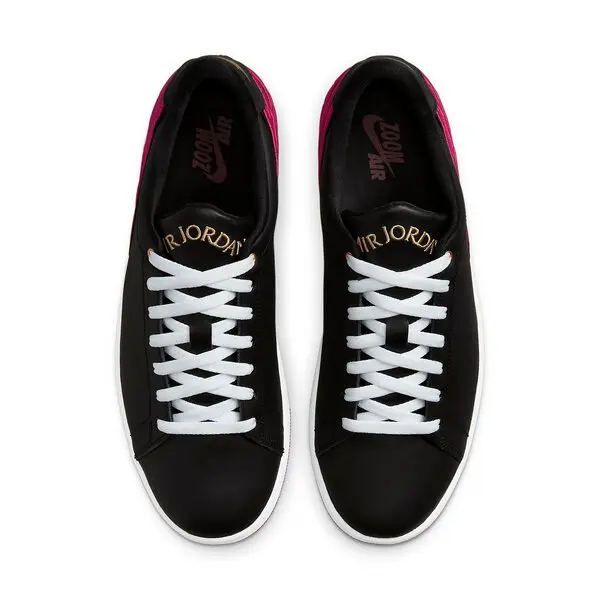 JORDAN 1 Centre Court Low Top Sneakers - Black/pink