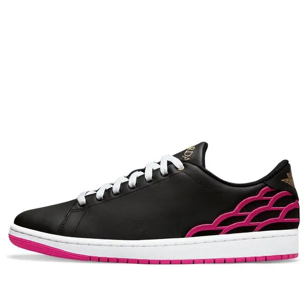 JORDAN 1 Centre Court Low Top Sneakers - Black/pink