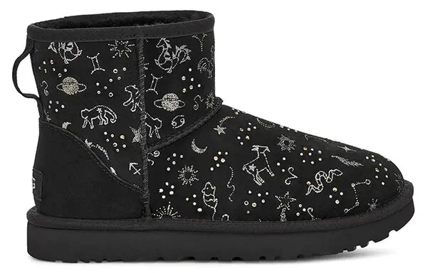 UGG Classic Zodiac Mini Boots - Black