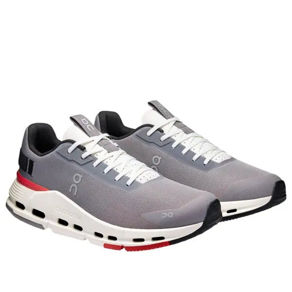 On Cloudnova Form 2 Sneakers - Fog/red