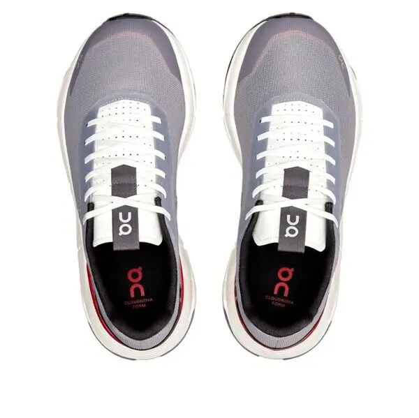 On Cloudnova Form 2 Sneakers - Fog/red
