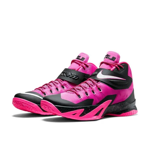 Nike Lebron Soldier 8 High-top Sneakers - Black/pink