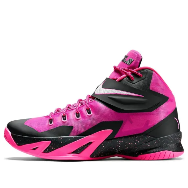 Nike Lebron Soldier 8 High-top Sneakers - Black/pink
