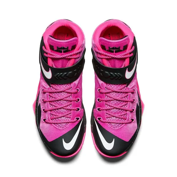 Nike Lebron Soldier 8 High-top Sneakers - Black/pink