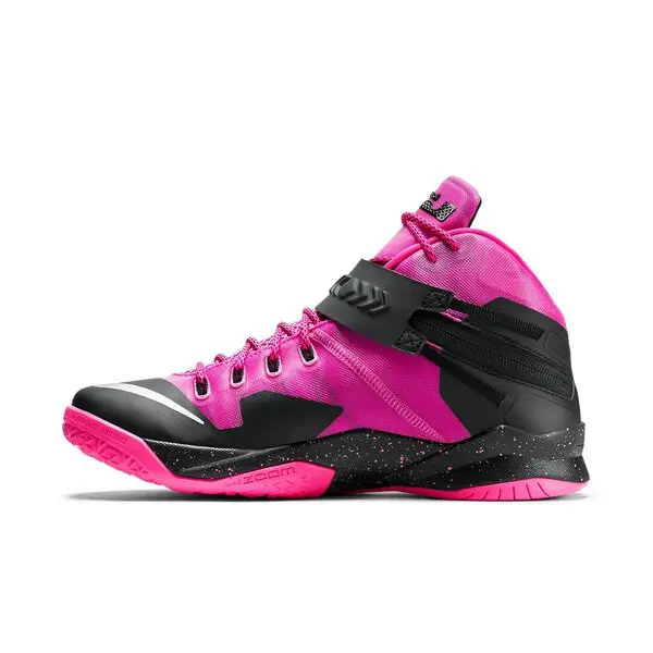 Nike Lebron Soldier 8 High-top Sneakers - Black/pink