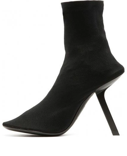 Balenciaga 110mm Stretch Heeled Boots - Black