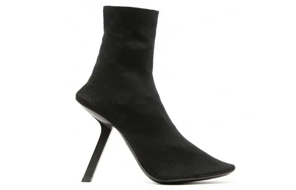 Balenciaga 110mm Stretch Heeled Boots - Black